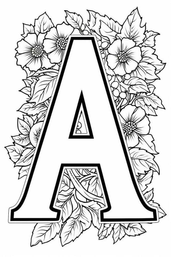 Letter A Coloring Sheet (Free + Printables)