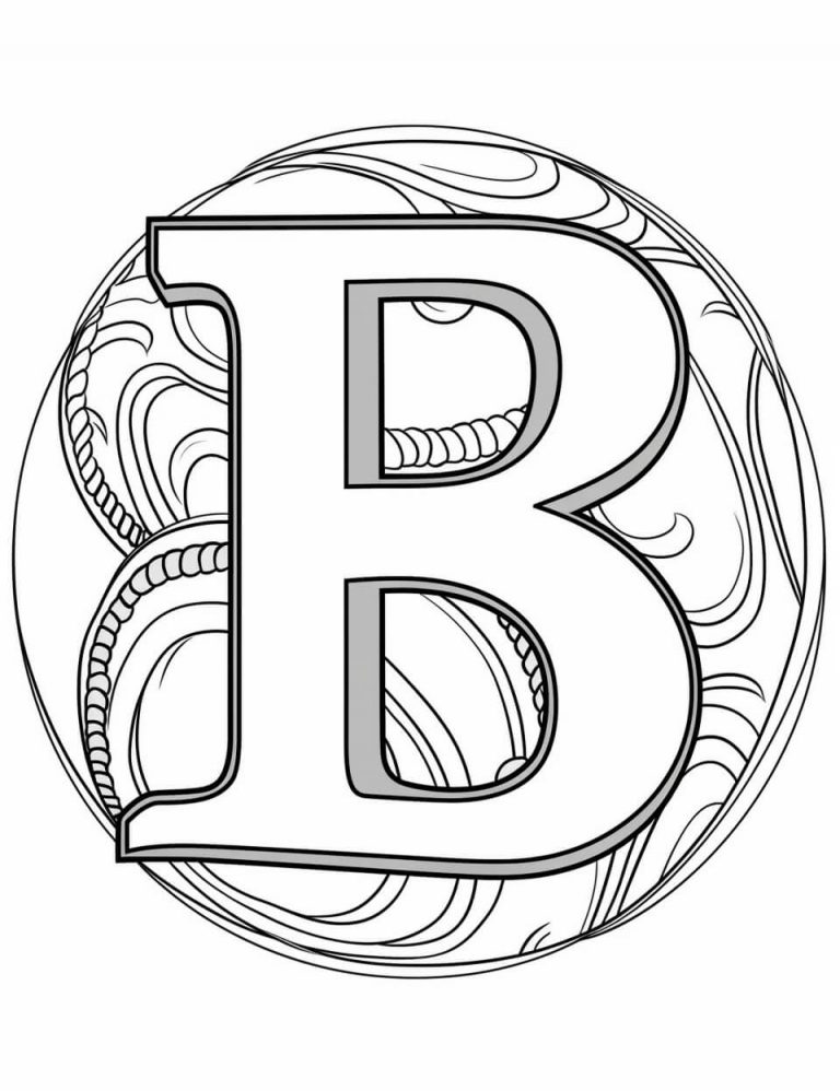 Letter B Coloring Sheet (Free + Printables)