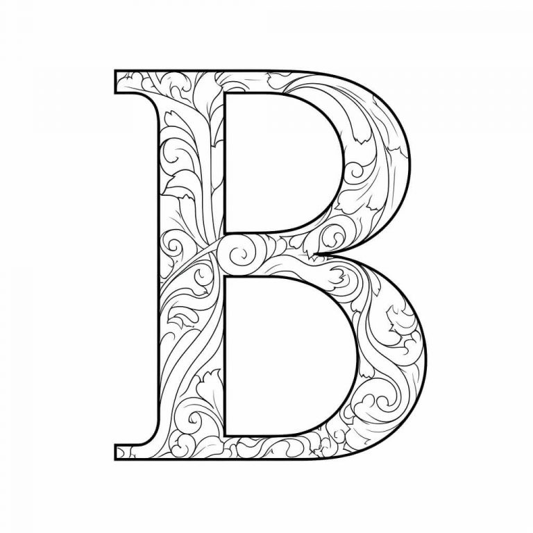 Letter B Coloring Sheet (Free + Printables)