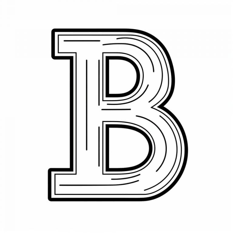 Letter B Coloring Sheet (Free + Printables)