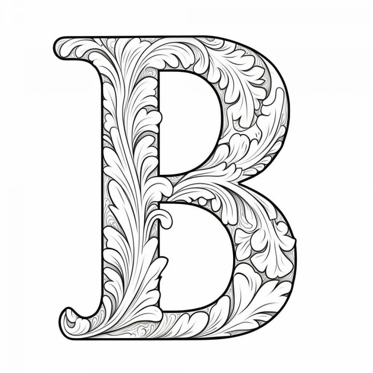 Letter B Coloring Sheet (Free + Printables)