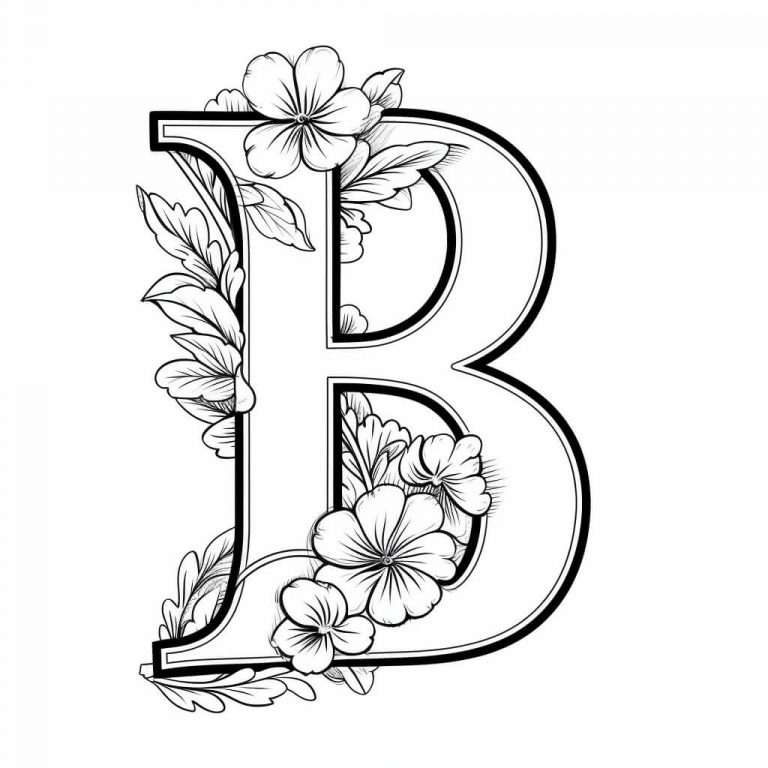 Letter B Coloring Sheet (Free + Printables)