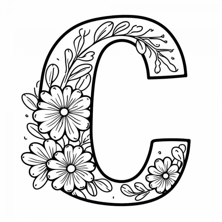 Letter C Coloring Sheet (Free & Printable)