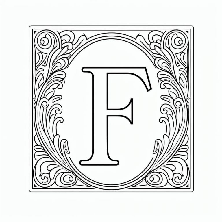 Letter F Coloring Sheet (Free + Printable)
