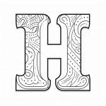 Letter H Coloring Sheet (Free + Printable)