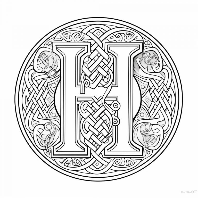 Letter H Coloring Sheet (Free + Printable)