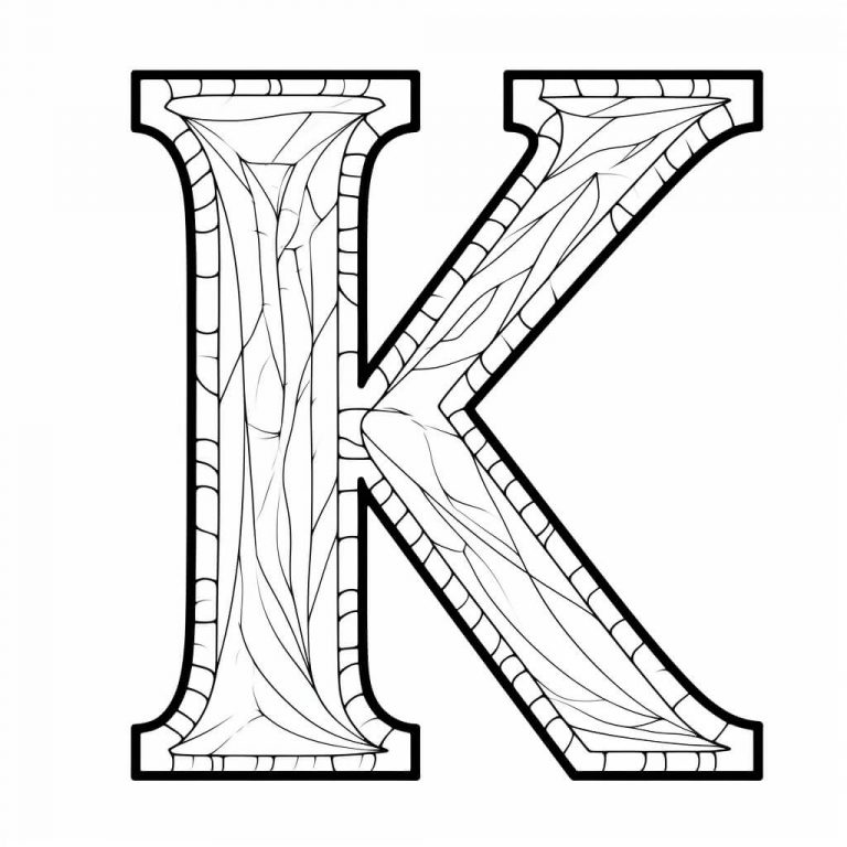 Letter K Coloring Sheet (Free + Printable)