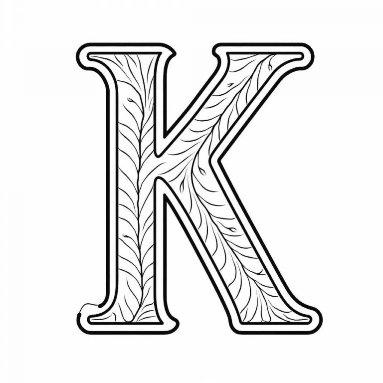 Letter K Coloring Sheet (Free + Printable)
