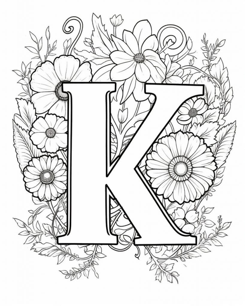 Letter K Coloring Sheet (Free + Printable)