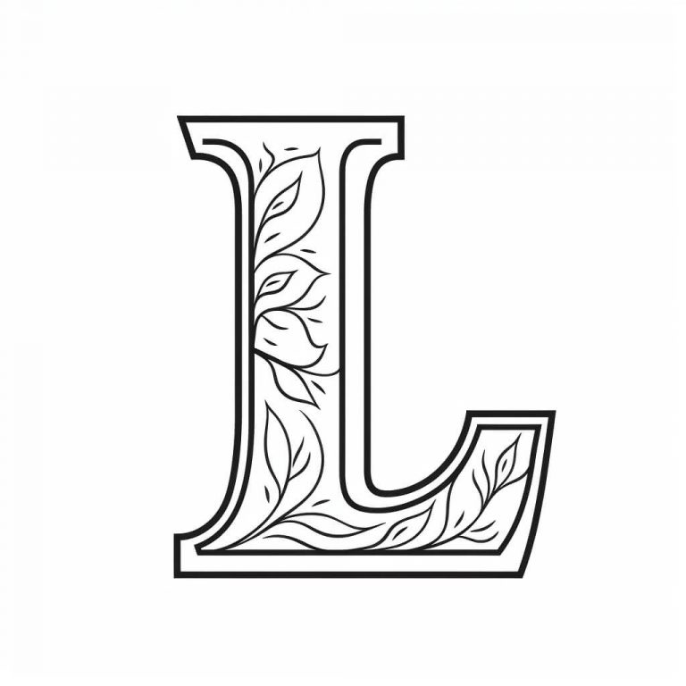 Letter L Coloring Sheet (Free + Printable)