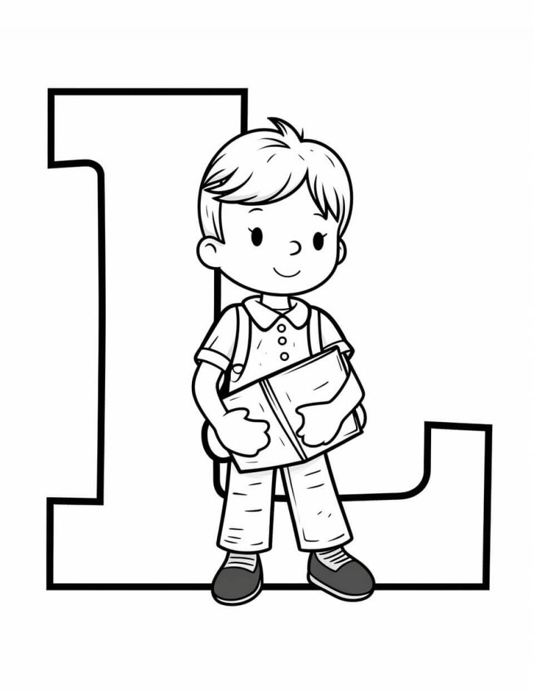 Letter L Coloring Sheet (Free + Printable)