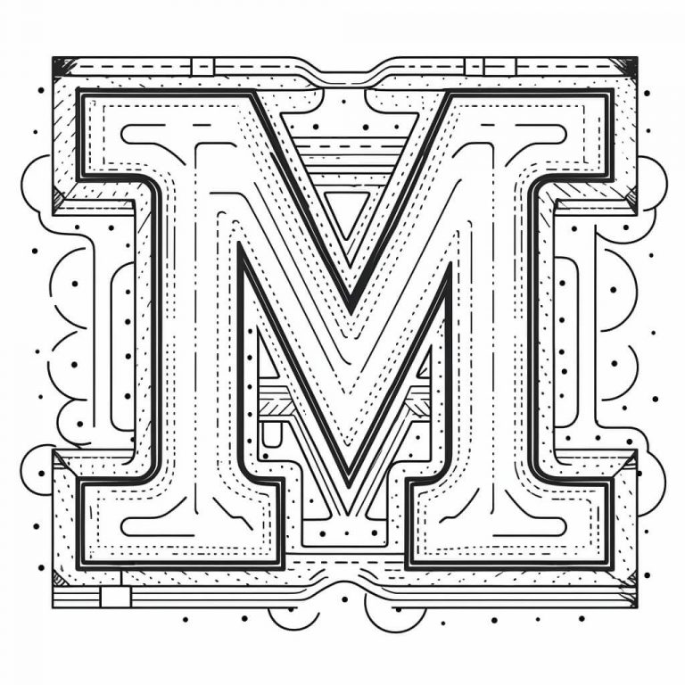 Letter M Coloring Sheet (Free + Printable)