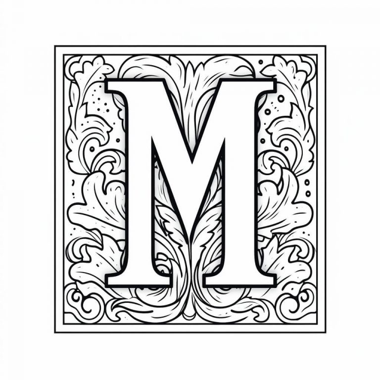 Letter M Coloring Sheet (Free + Printable)