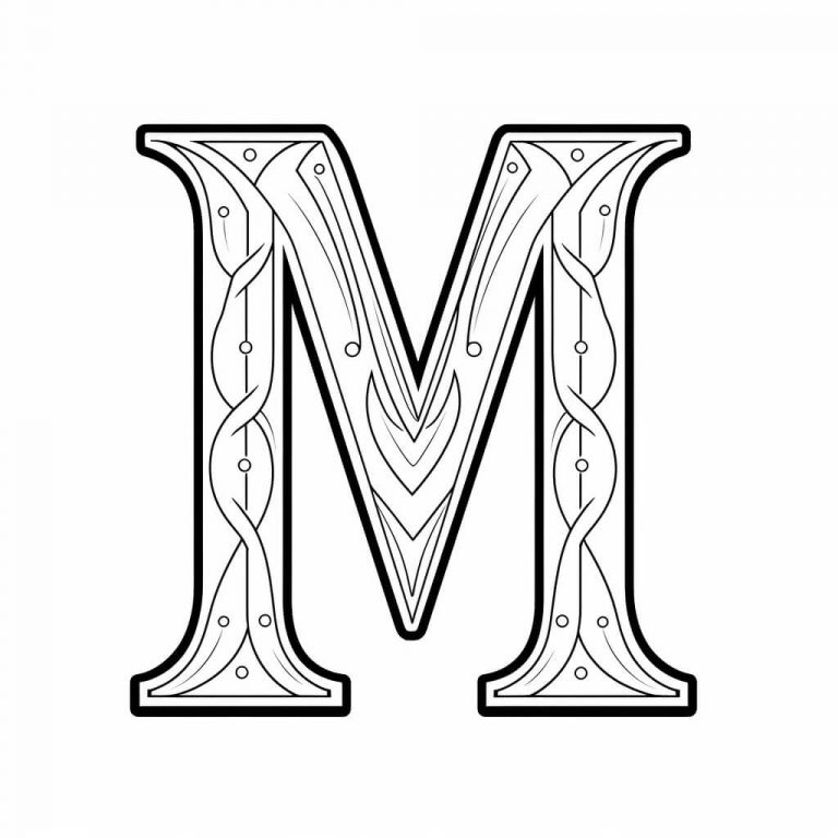 Letter M Coloring Sheet (Free + Printable)