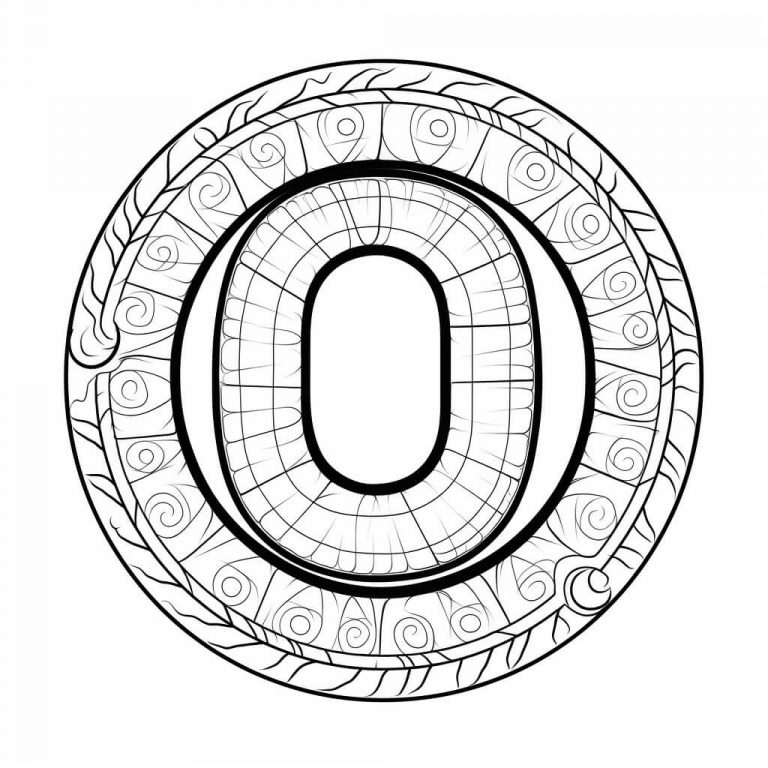 Letter O Coloring Sheet (Free Printables)