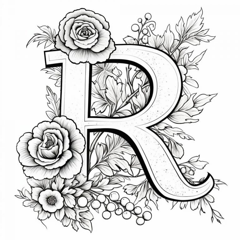 Letter R Coloring Sheet (Free + Printable)