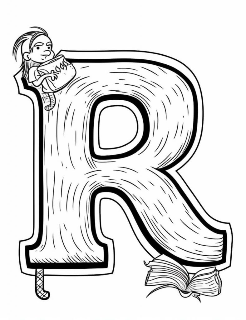 Letter R Coloring Sheet (Free + Printable)
