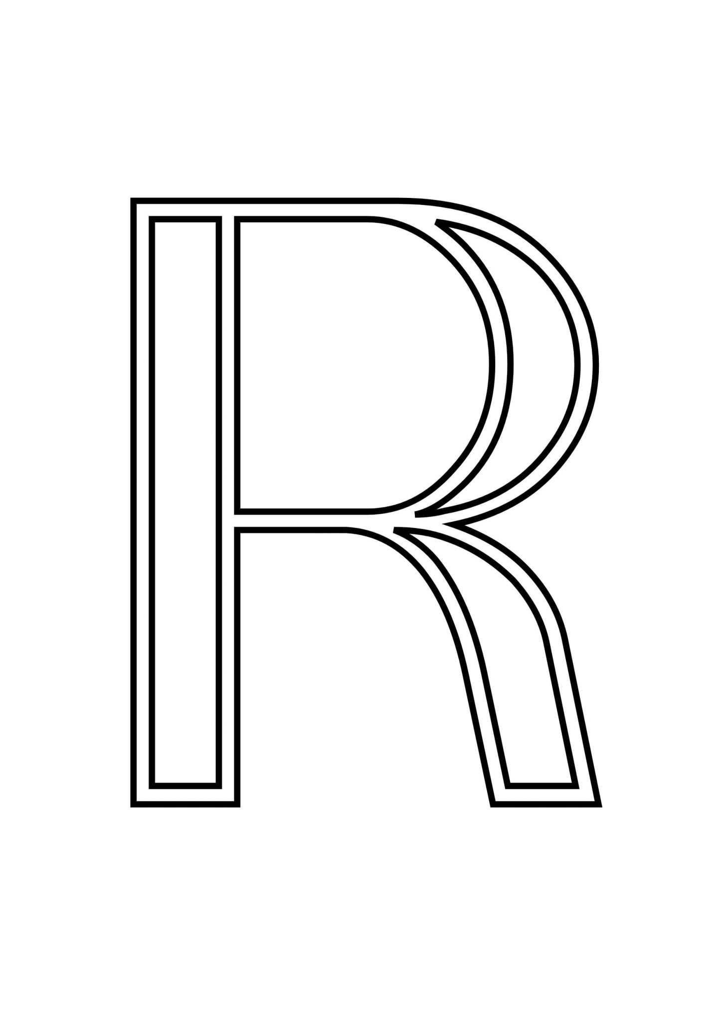 Letter R Coloring Sheet (Free + Printable)