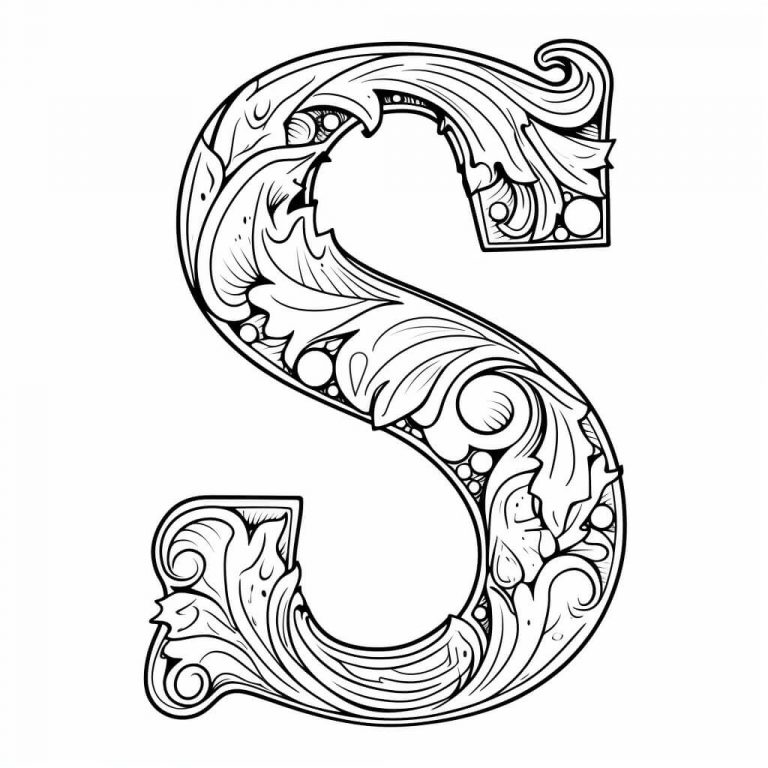 Letter S Coloring Sheet (Free + Printable)