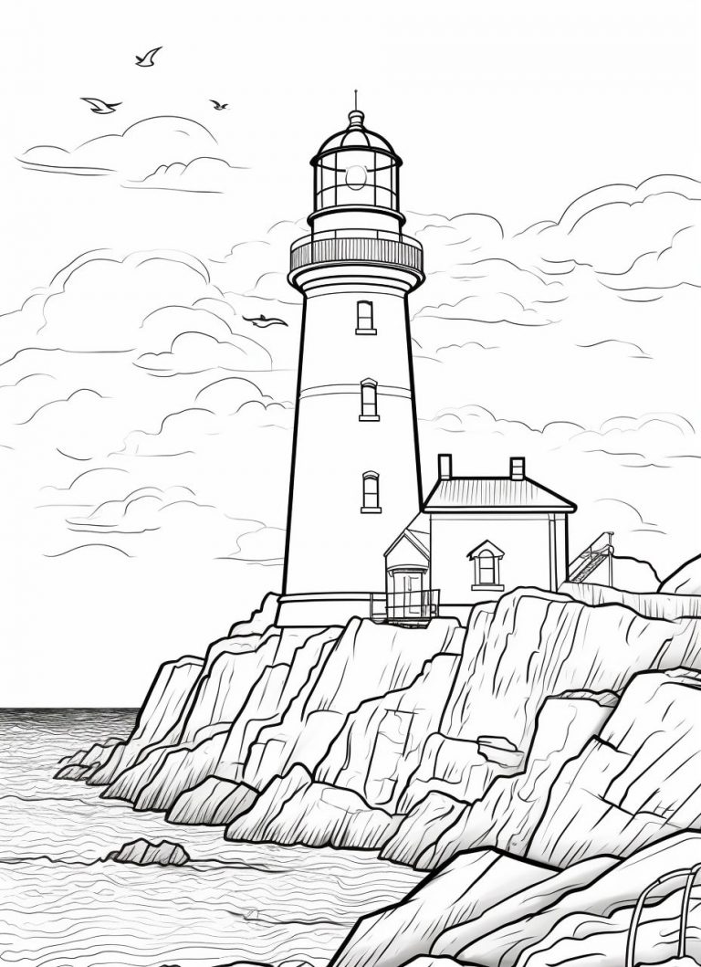 Faro | Dibujos para imprimir y colorear (gratis) - Kokoprint.com