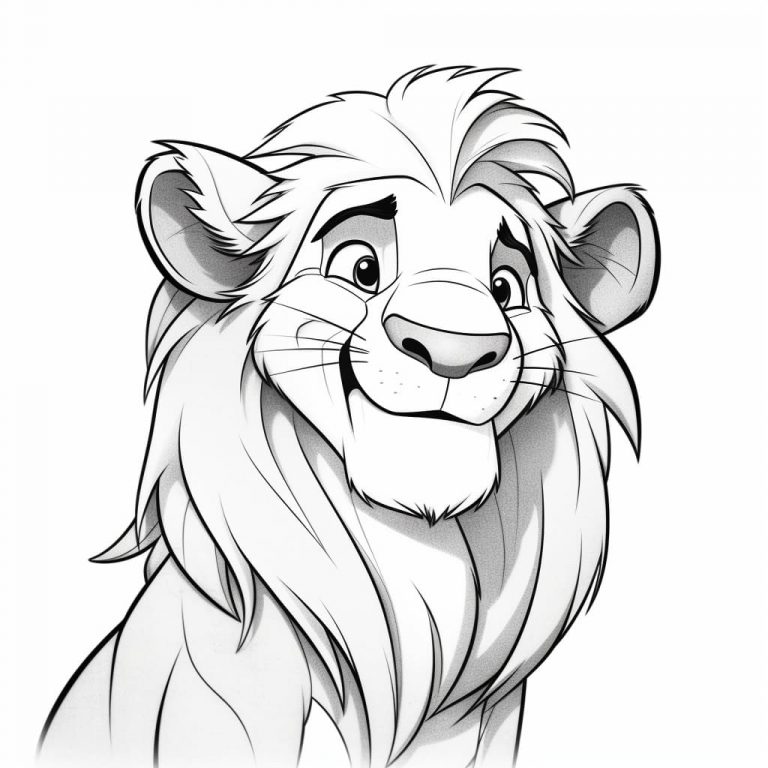 Lion King Color Sheets (Free & Printable)