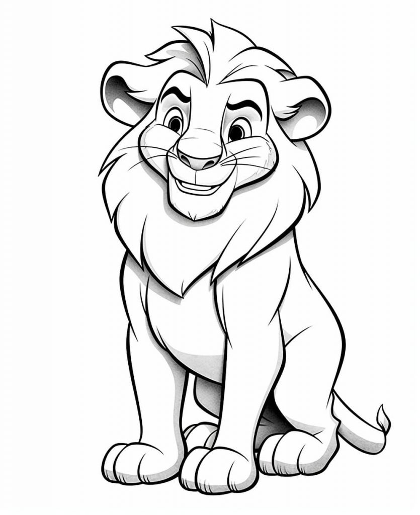 Lion King Color Sheets (Free & Printable)