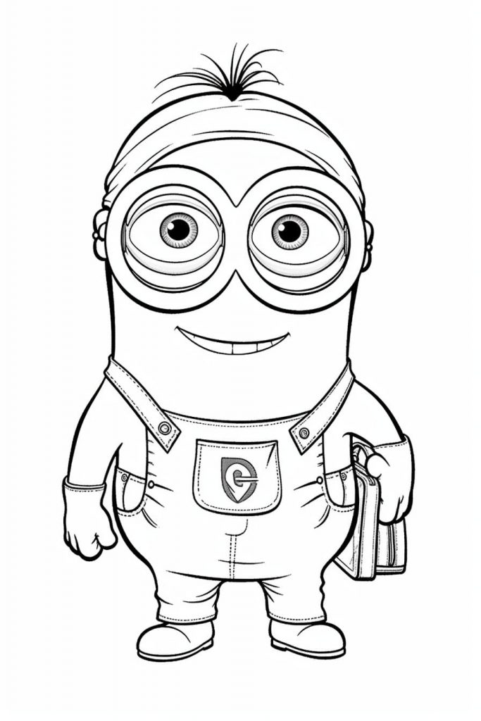 Minions Color Sheet (Free + Printable)