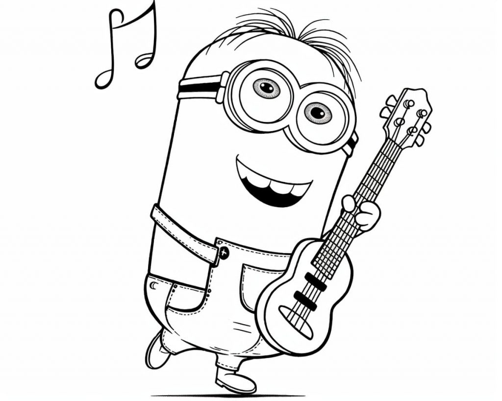 Minions Color Sheet (Free + Printable)