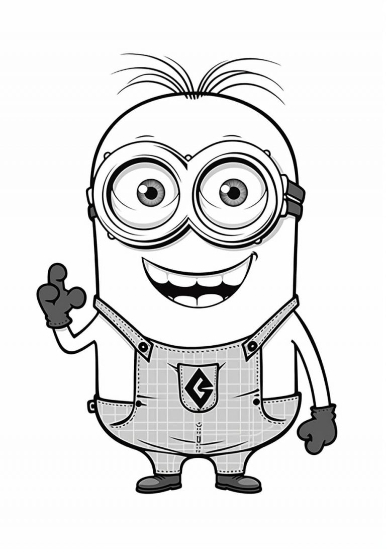 Minions Color Sheet (Free + Printable)