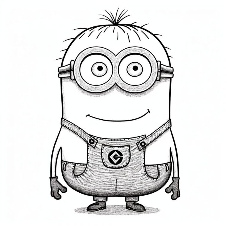 Minions Color Sheet (Free + Printable)