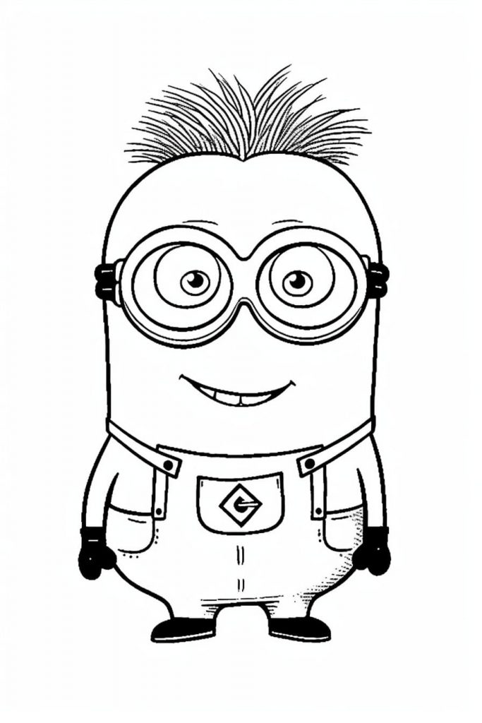 Minions Color Sheet (Free + Printable)