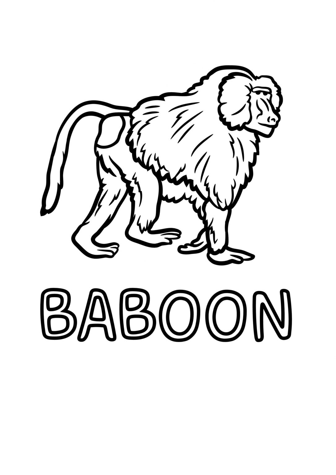 Monkey Color Sheets (Free & Printable)