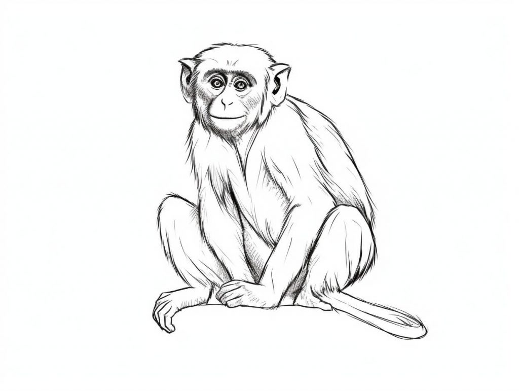 Monkey Color Sheets (Free & Printable)