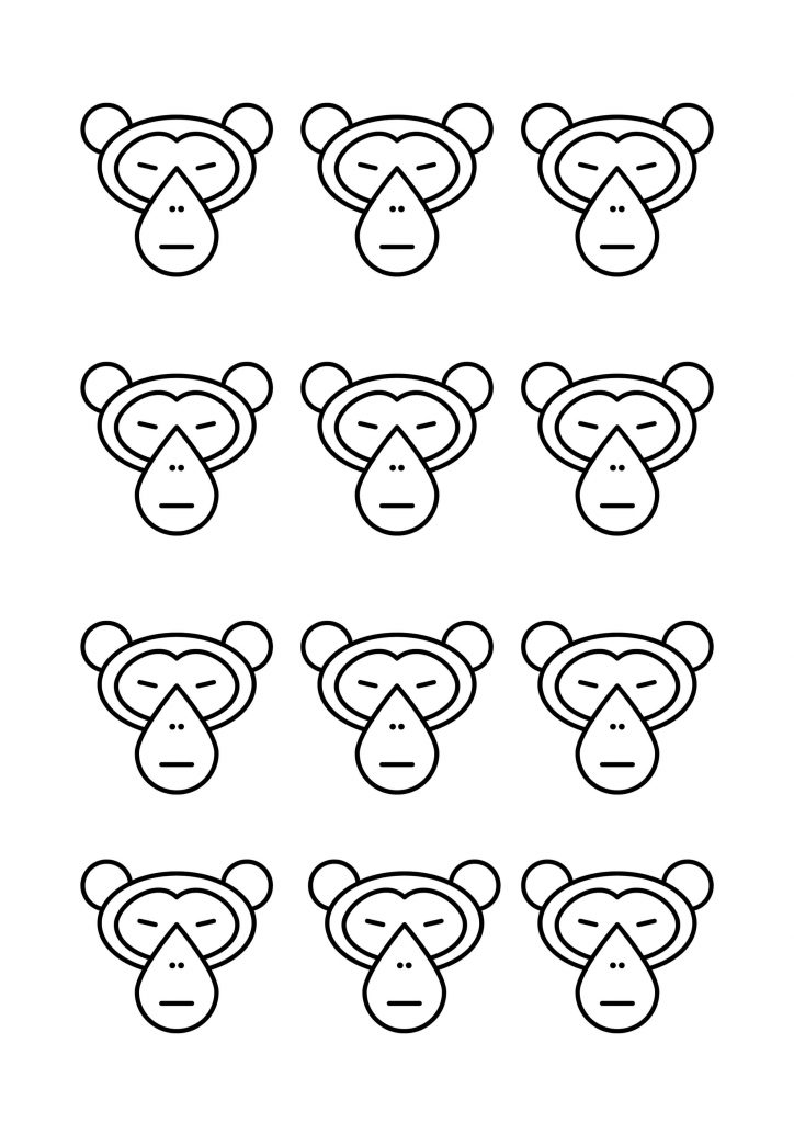 Monkey Color Sheets (Free & Printable)