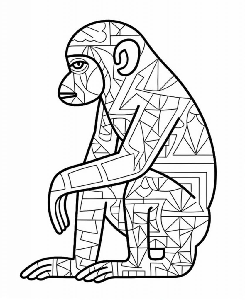 Monkey Color Sheets (Free & Printable)