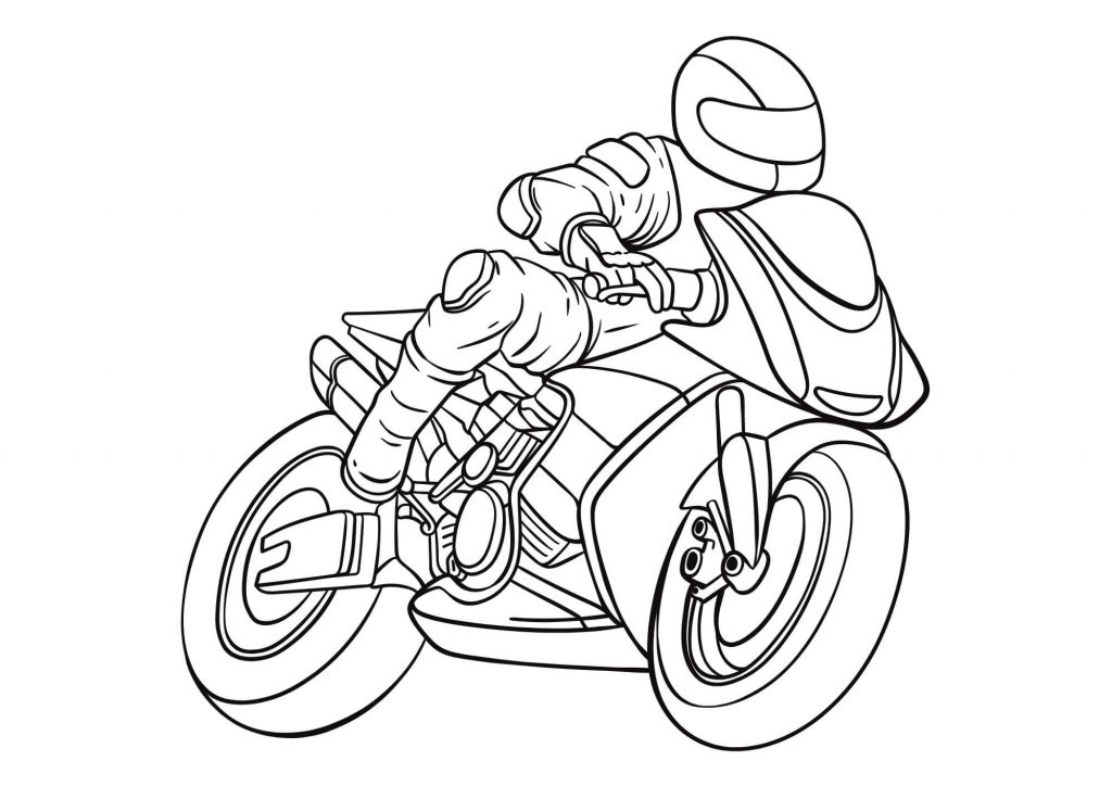 Motorcycle Color Sheet (Free + Printable)
