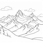 Mountains Color Sheets (Free + Printable) | Kokoprint.com