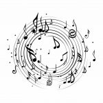 Music Note Colouring Sheet (Free and printable)