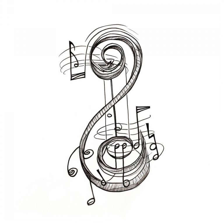 Music Note Colouring Sheet (Free and printable)