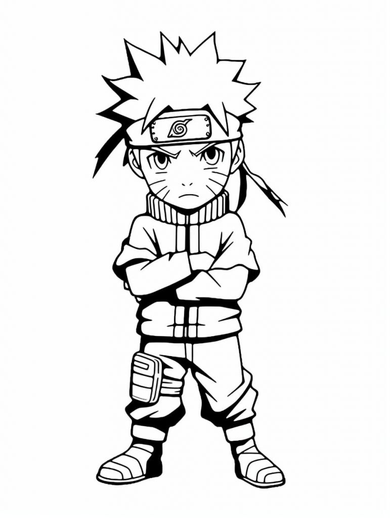 Naruto Color Sheet (Free + Printable)