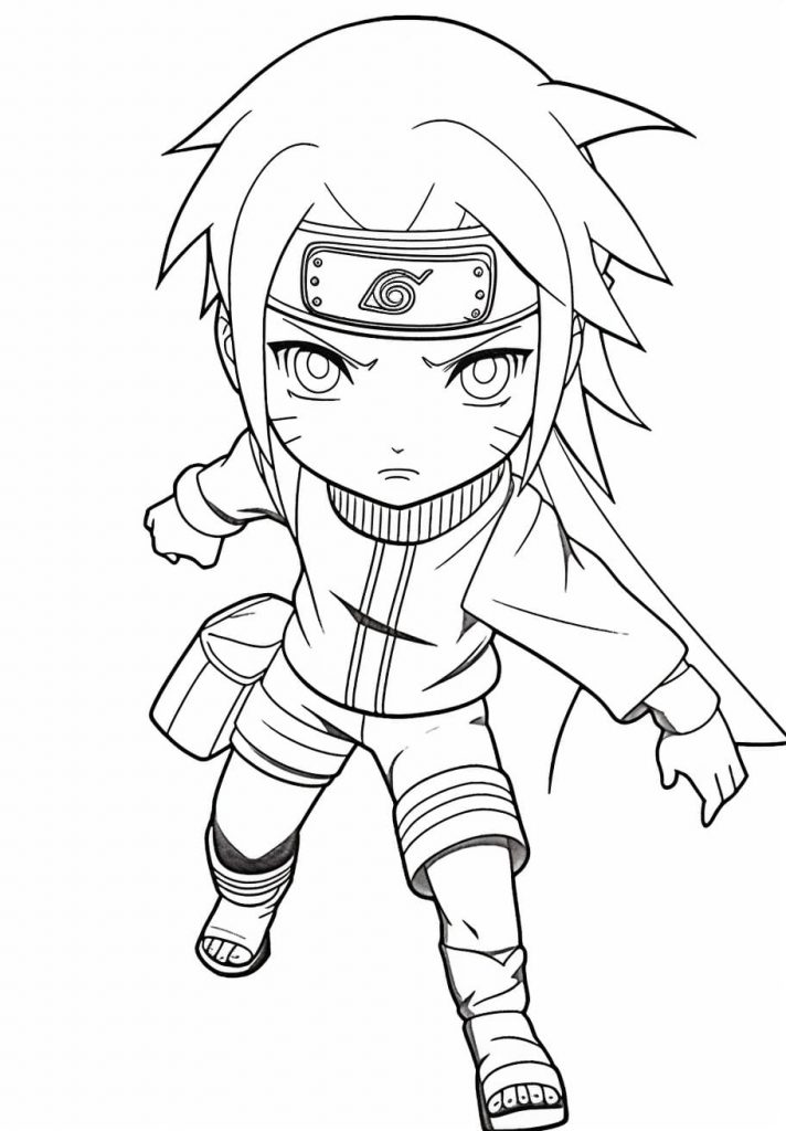 Naruto Color Sheet (Free + Printable)