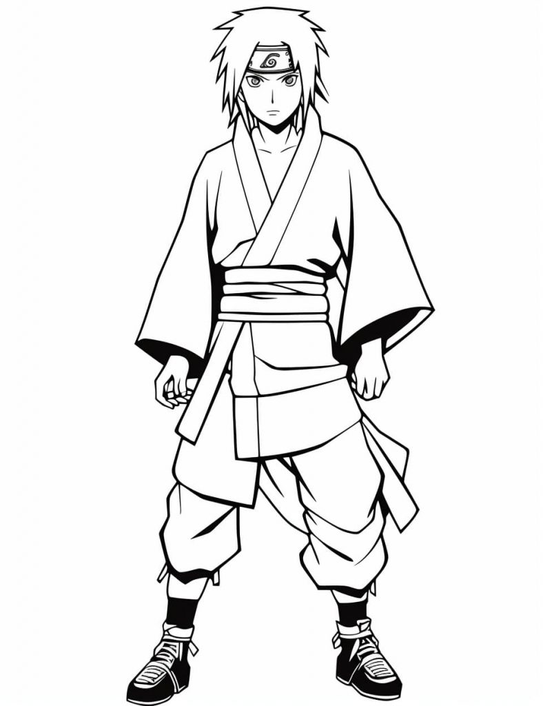 Naruto Color Sheet (Free + Printable)
