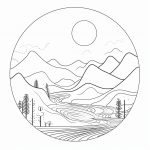 Nature Scenes Color Sheets (Free + Printable)