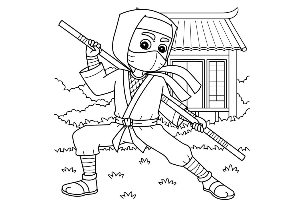 Ninja Color Sheet (Free + Printable)