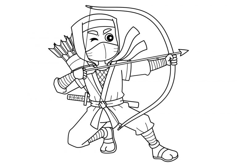 Ninja Color Sheet (Free + Printable)