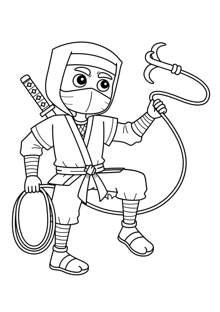 Ninja Color Sheet (Free + Printable)