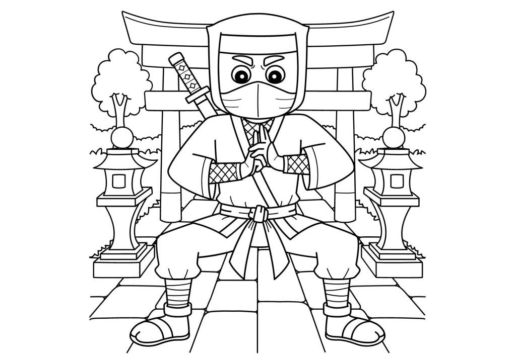Ninja Color Sheet (Free + Printable)