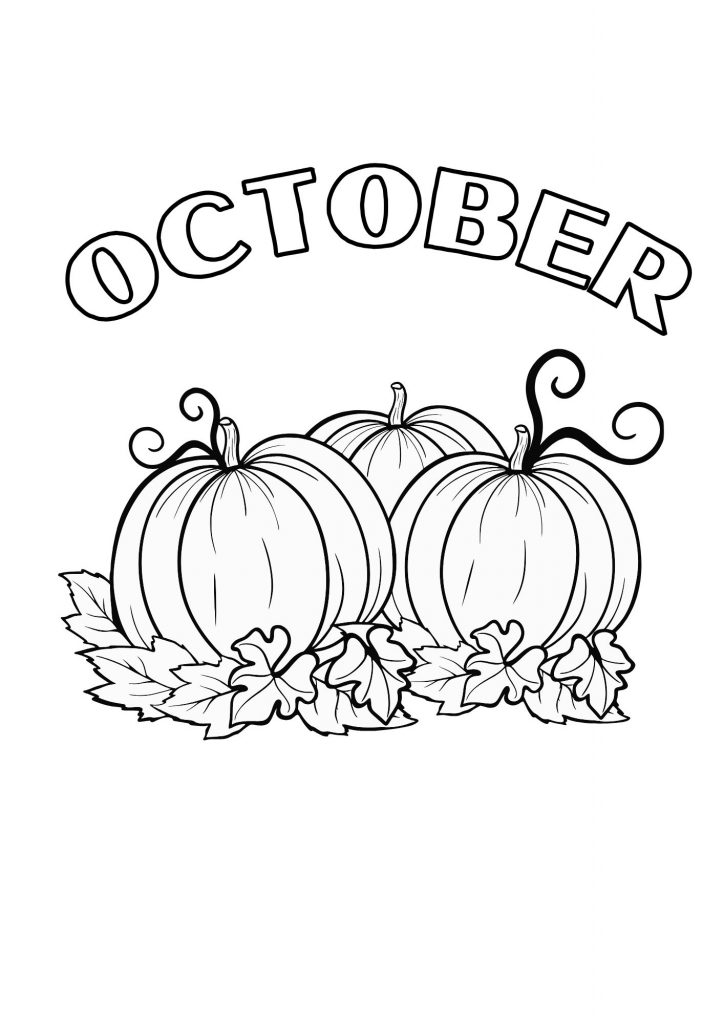 October Color Sheets (Free & Printable)