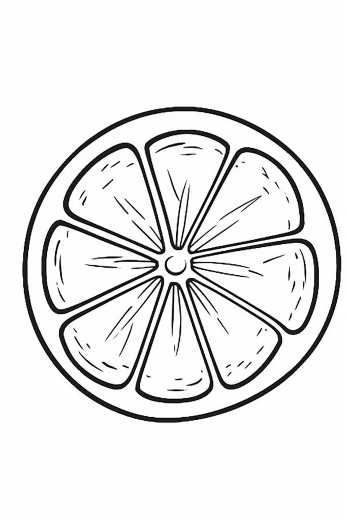 Oranges Coloring Sheet (Free + printable) | Kokoprint.com