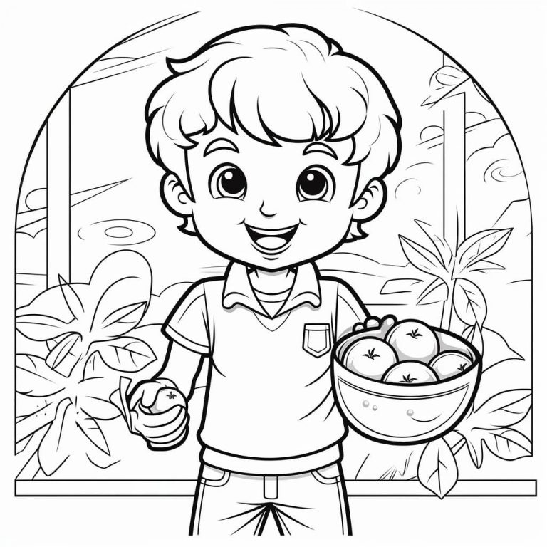 Oranges Coloring Sheet (Free + printable) | Kokoprint.com